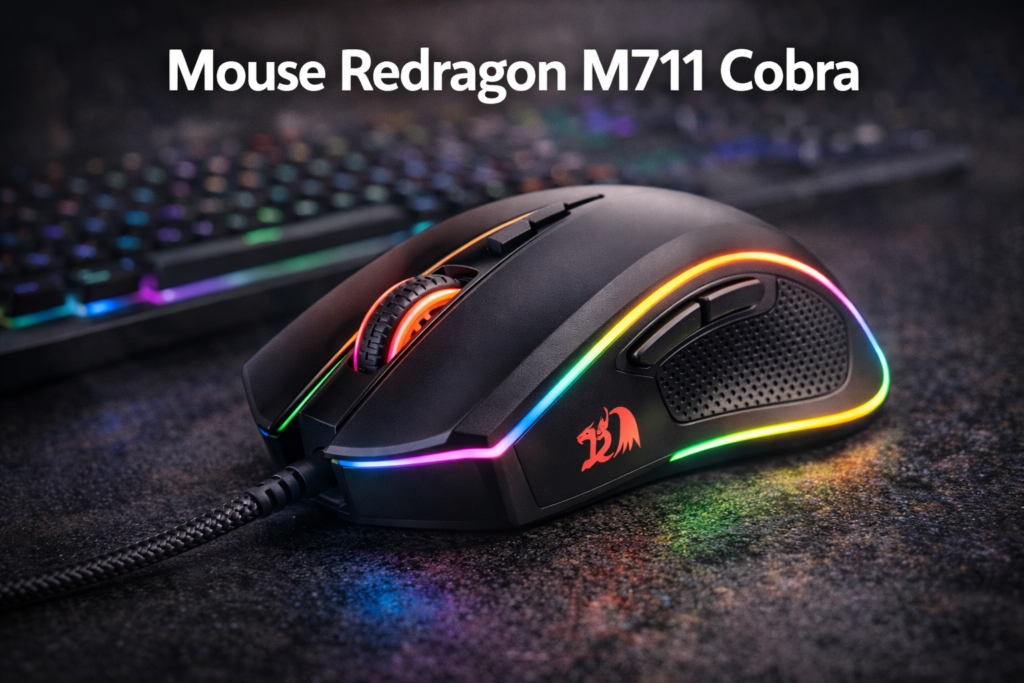 Redragon M711 Cobra é bom? Review do mouse gamer líder em 2026